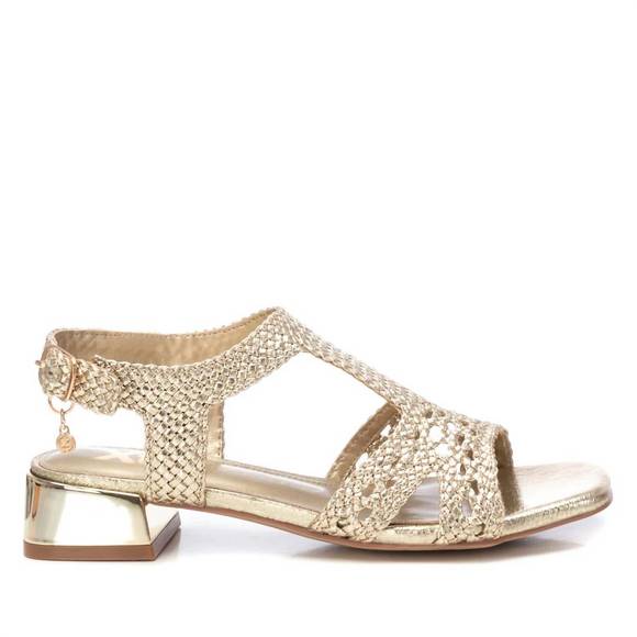 XTI | Shoes | New Xti Womens Low Wedge Sandals In Gold | Poshmark